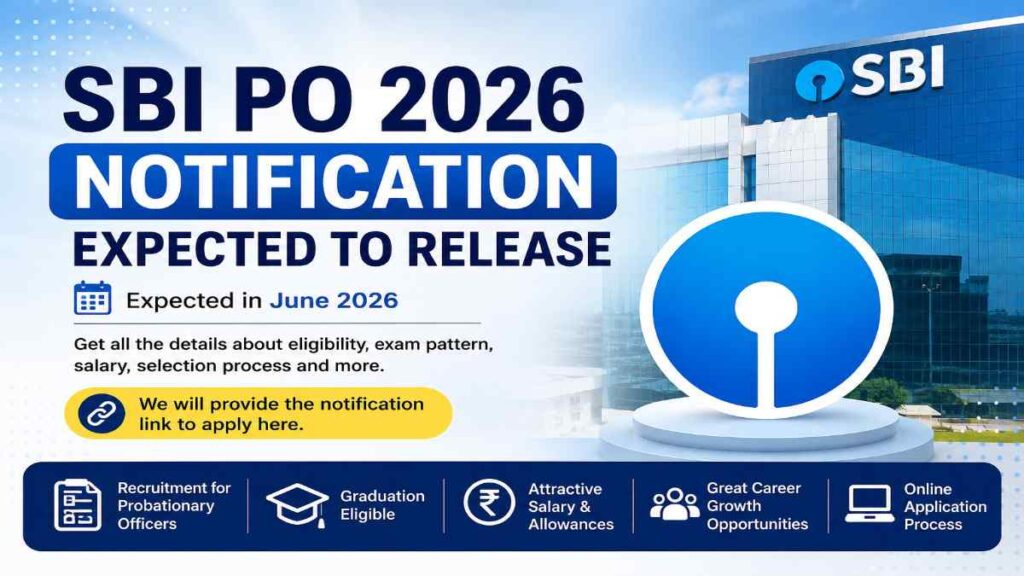 SBI PO 2026 Recruitment Notification Expected to Release - careerverse.in